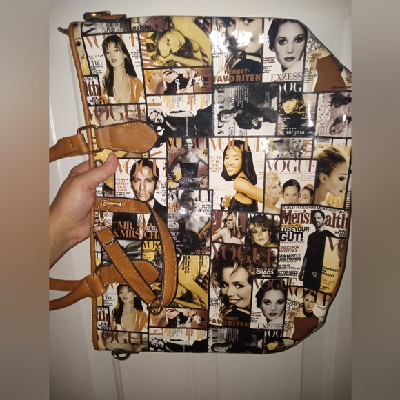 Vogue | Bags | Vogue Magazine Print Pursebag | Poshmark